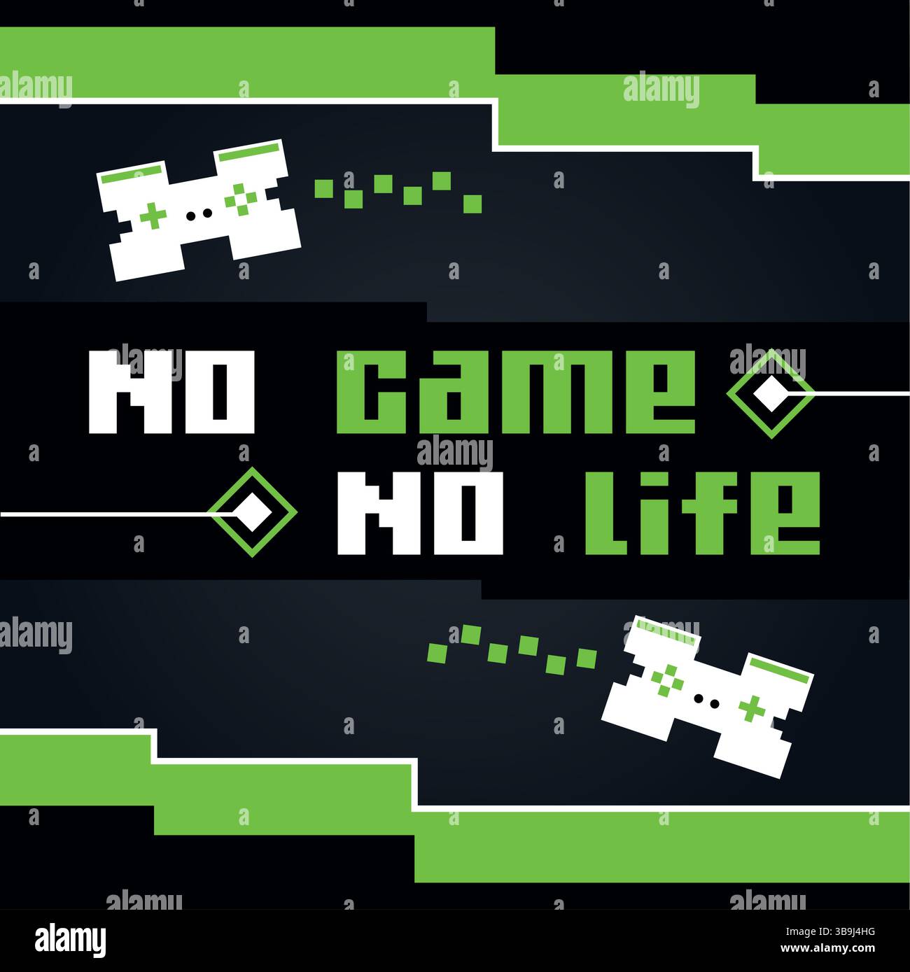 No game no life text. Vector illustration Stock Vector Image & Art - Alamy