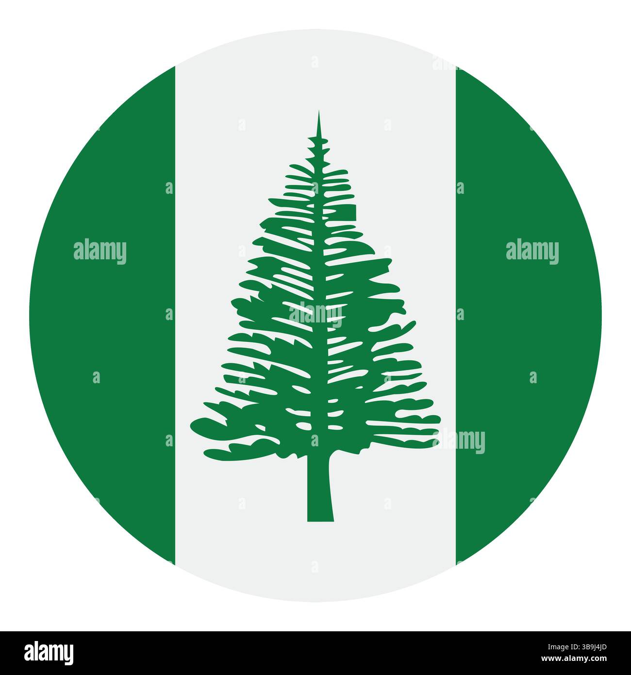 Flag of Norfolk Island. Norfolk Island circle flag logo icon computer ...
