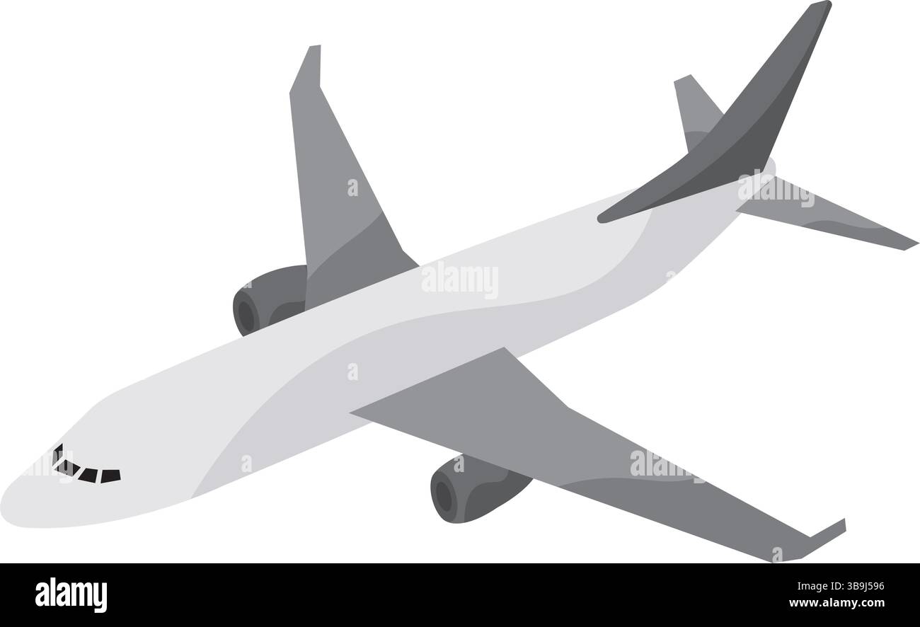 Passenger airplane flying icon. Vector illustration Stock Vector Image ...