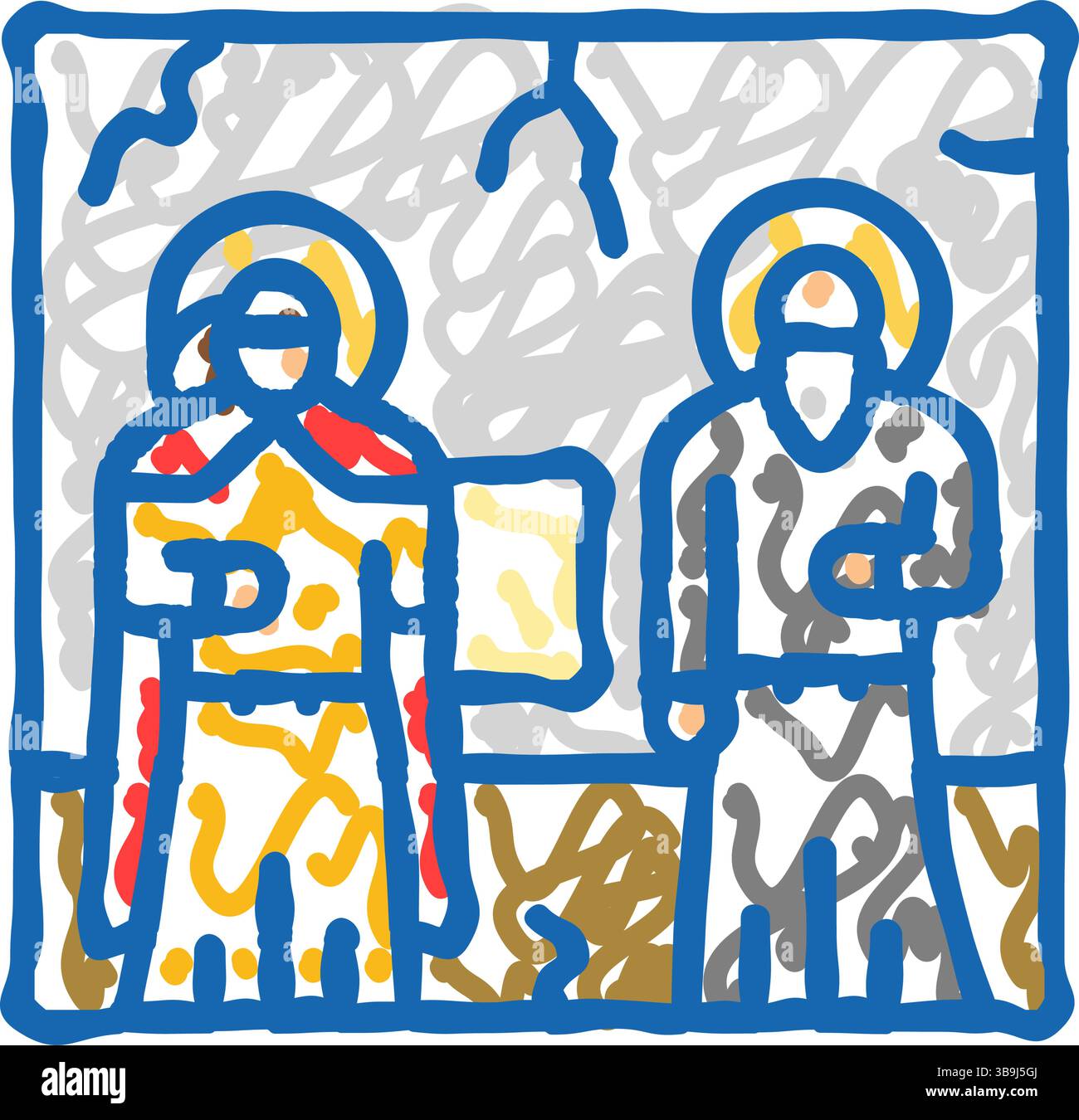 Byzantine greek manuscript Stock Vector Images - Alamy