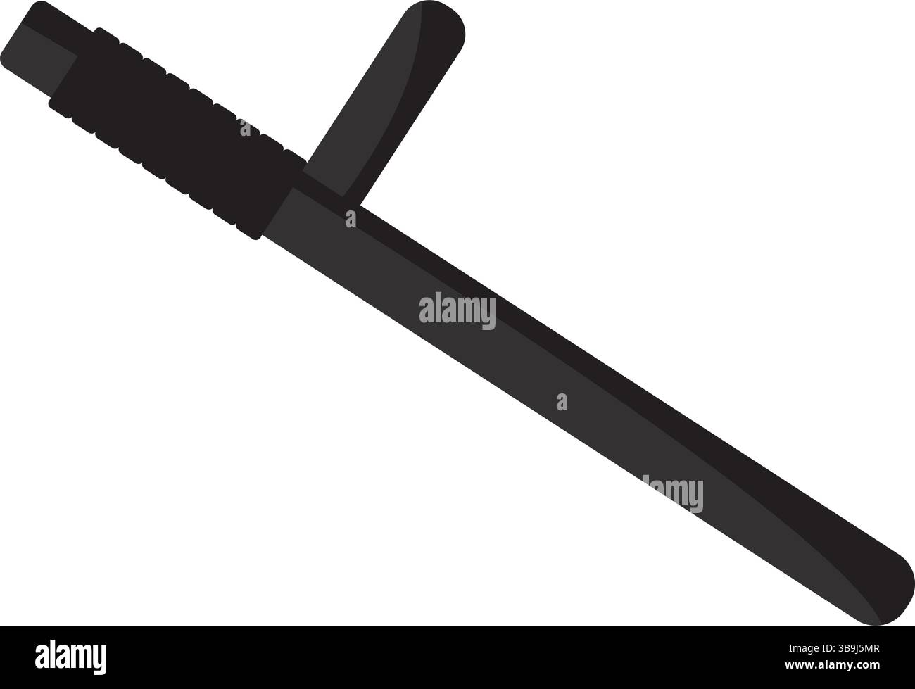 Black police baton icon. Vector illustration Stock Vector Image & Art ...