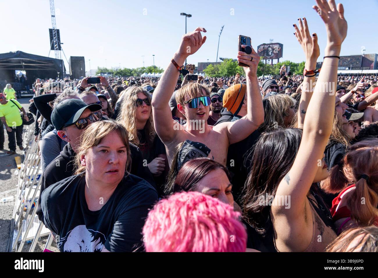 Festivalgoers are seen during Sonic Temple Art and Music Festival on ...