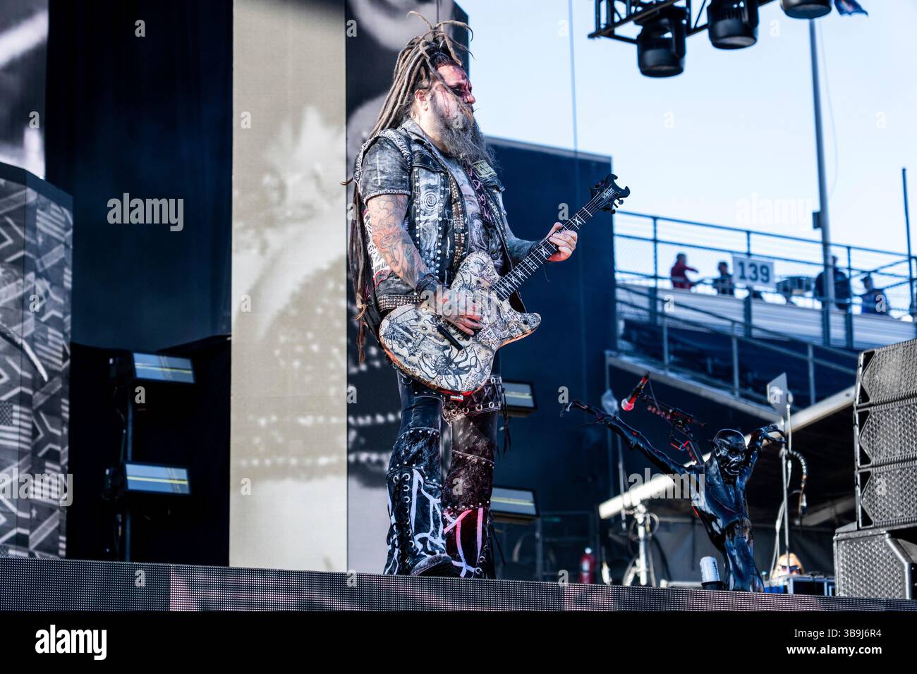 Mike Riggs of Rob Zombie performs during Sonic Temple Art and Music ...