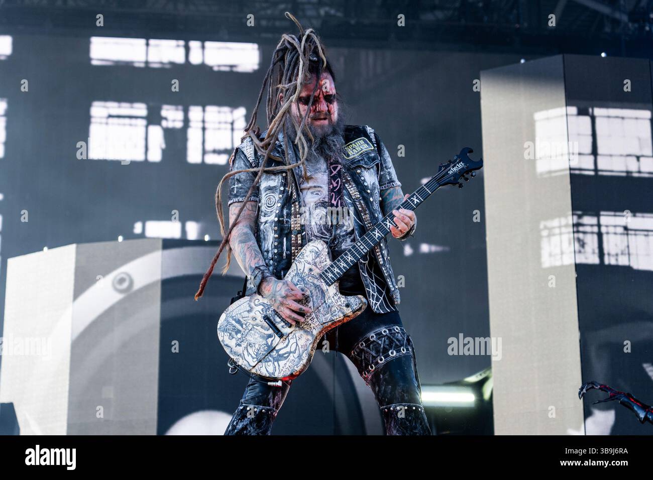 Mike Riggs of Rob Zombie performs during Sonic Temple Art and Music ...