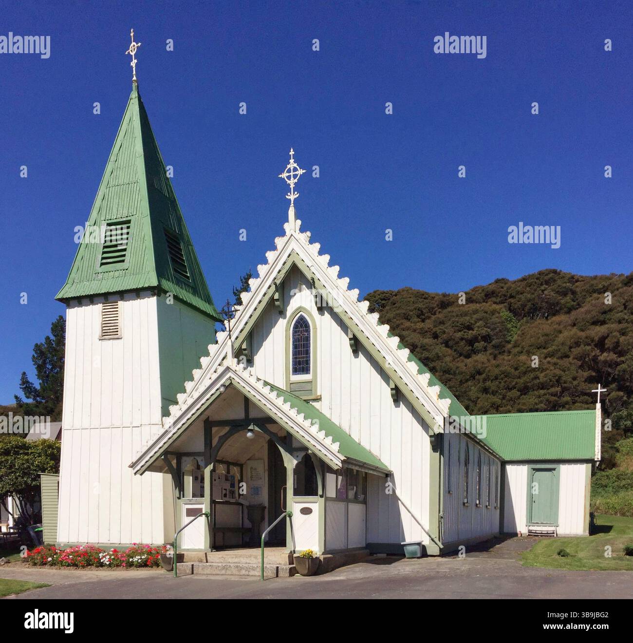 New wooden church tower hi-res stock photography and images - Alamy