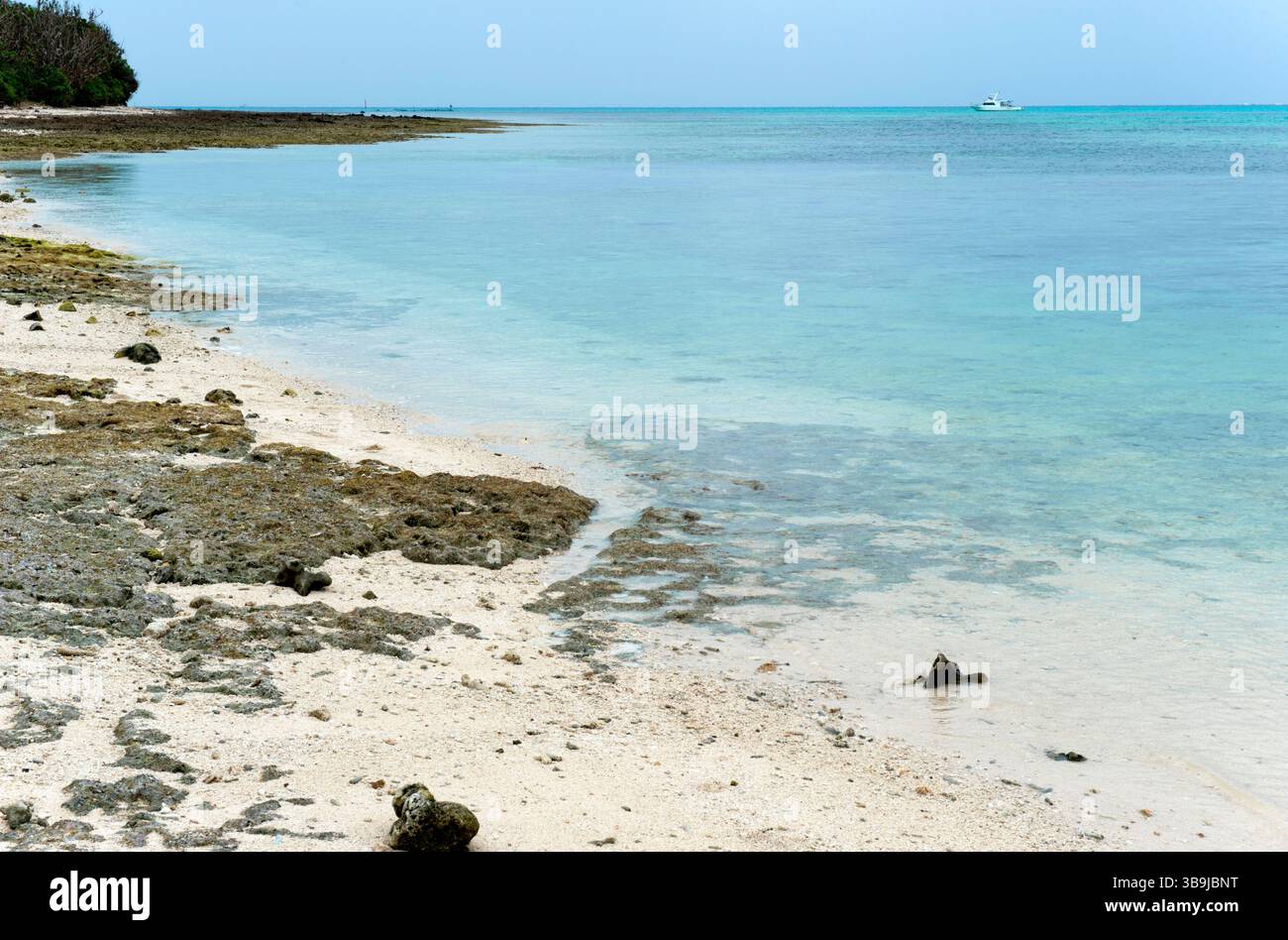 Kaiji Beach (Minamihama), also known as "Star Sand Beach," where grains ...