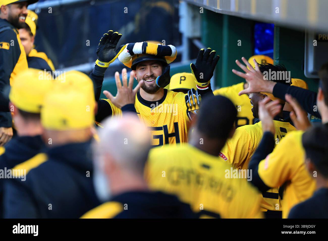 PITTSBURGH, PA - MAY 09: Jared Triolo #19 of the Pittsburgh Pirates ...