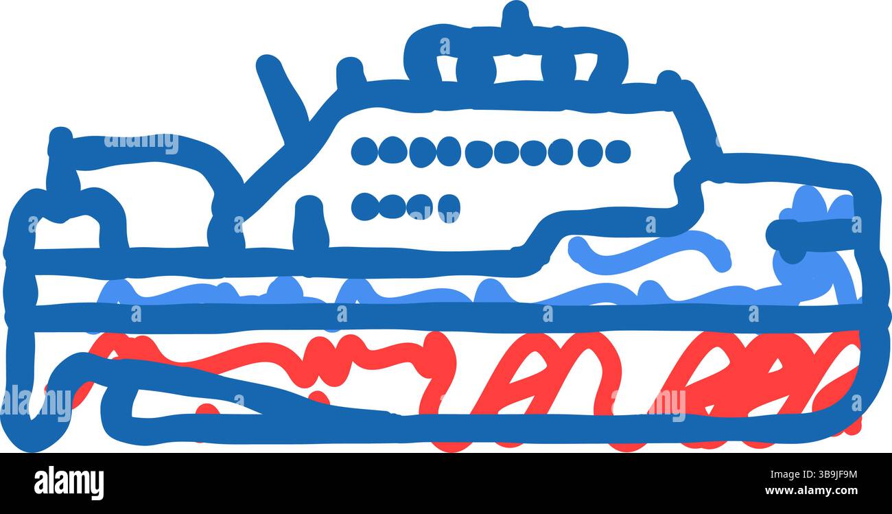 research vessel ship icon doodle illustration Stock Vector Image & Art ...