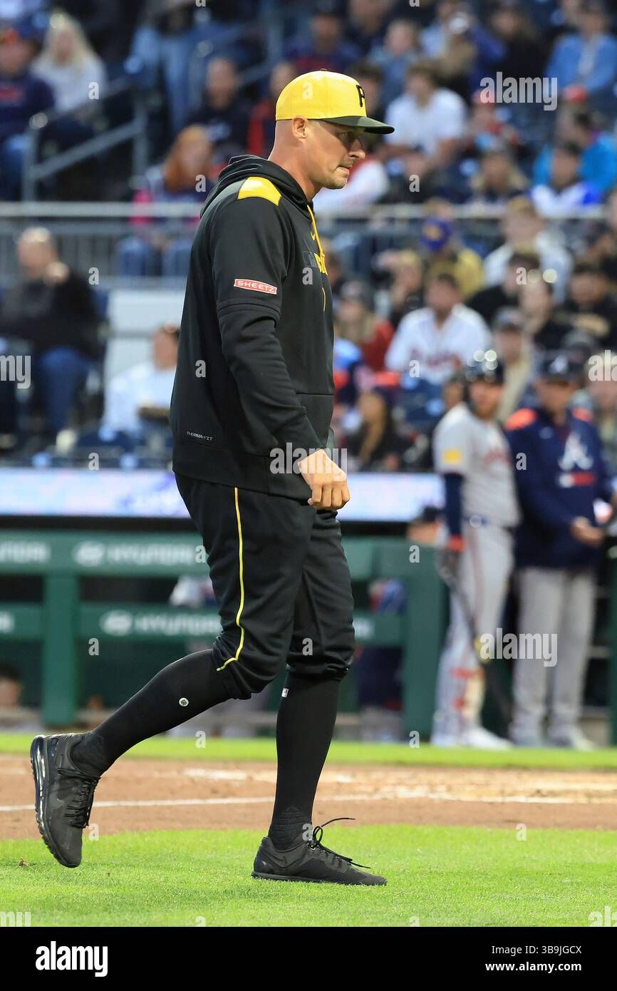 PITTSBURGH, PA - MAY 09: Manager Don Kelly #12 of the Pittsburgh ...