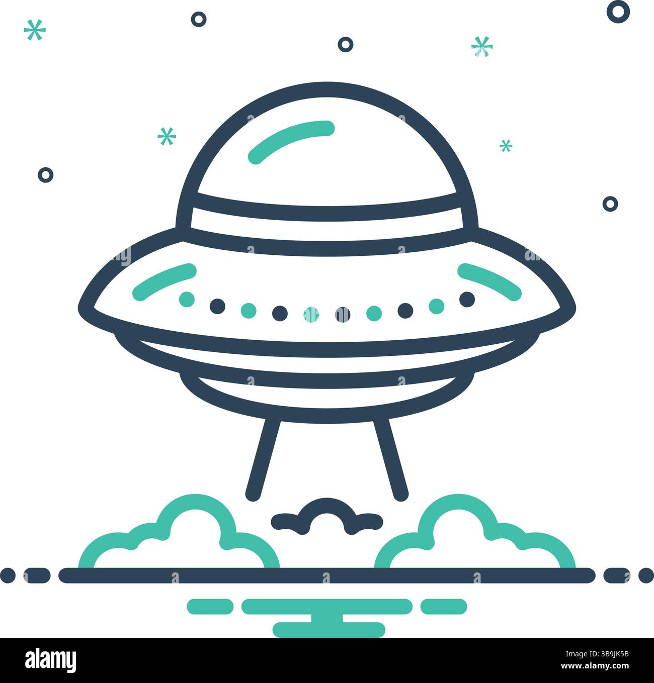 Ufo silhouette icon unidentified Cut Out Stock Images & Pictures - Alamy