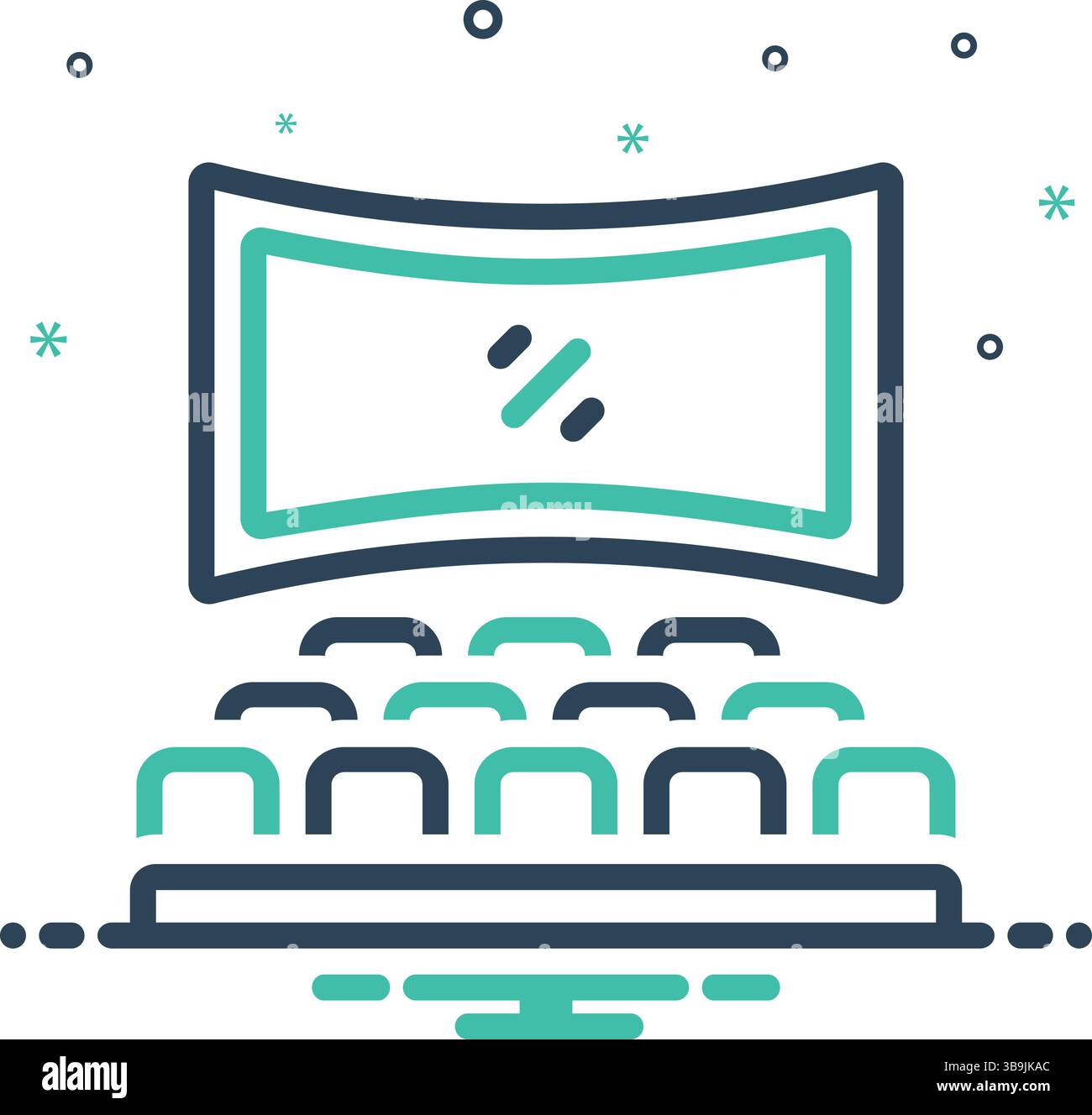 Cinema seats icon Cut Out Stock Images & Pictures - Alamy