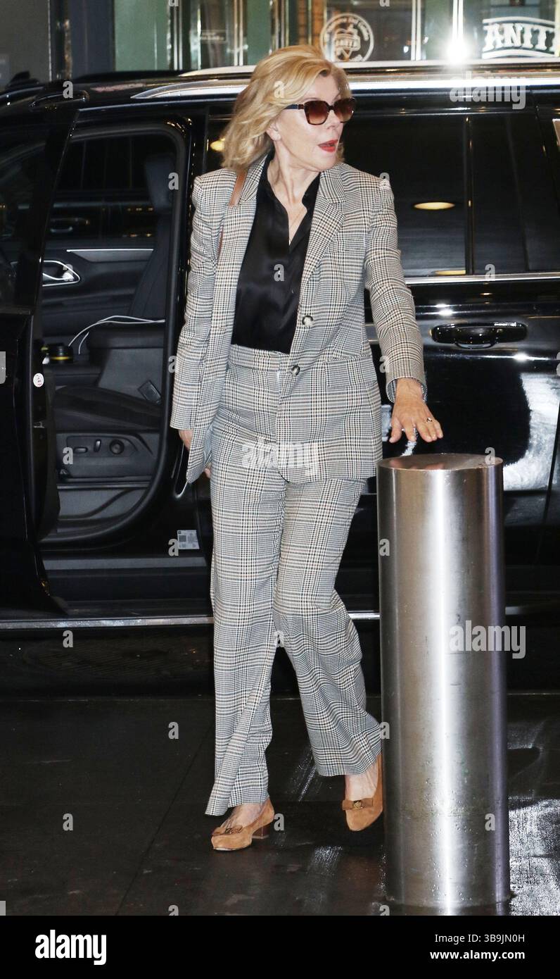 New York, NY, USA. 9th May, 2025. Christine Baranski seen at CBS ...