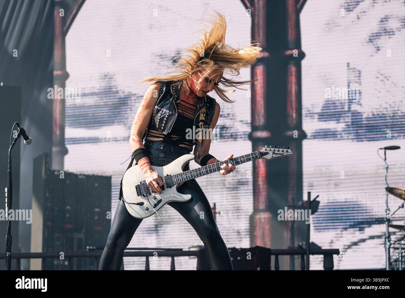 Nita Strauss performs during Sonic Temple Art and Music Festival on ...