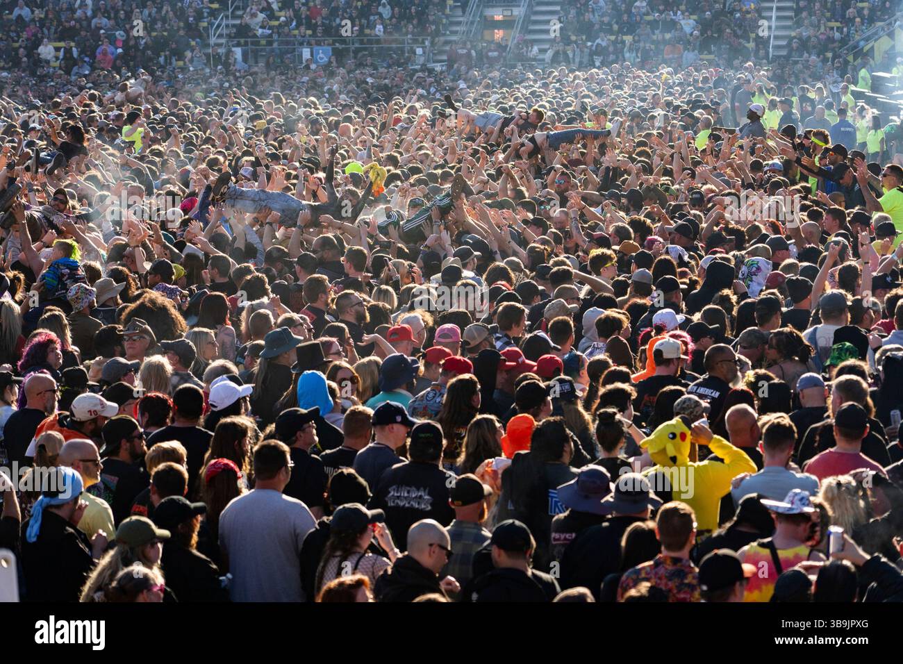 Festivalgoers are seen during Sonic Temple Art and Music Festival on ...