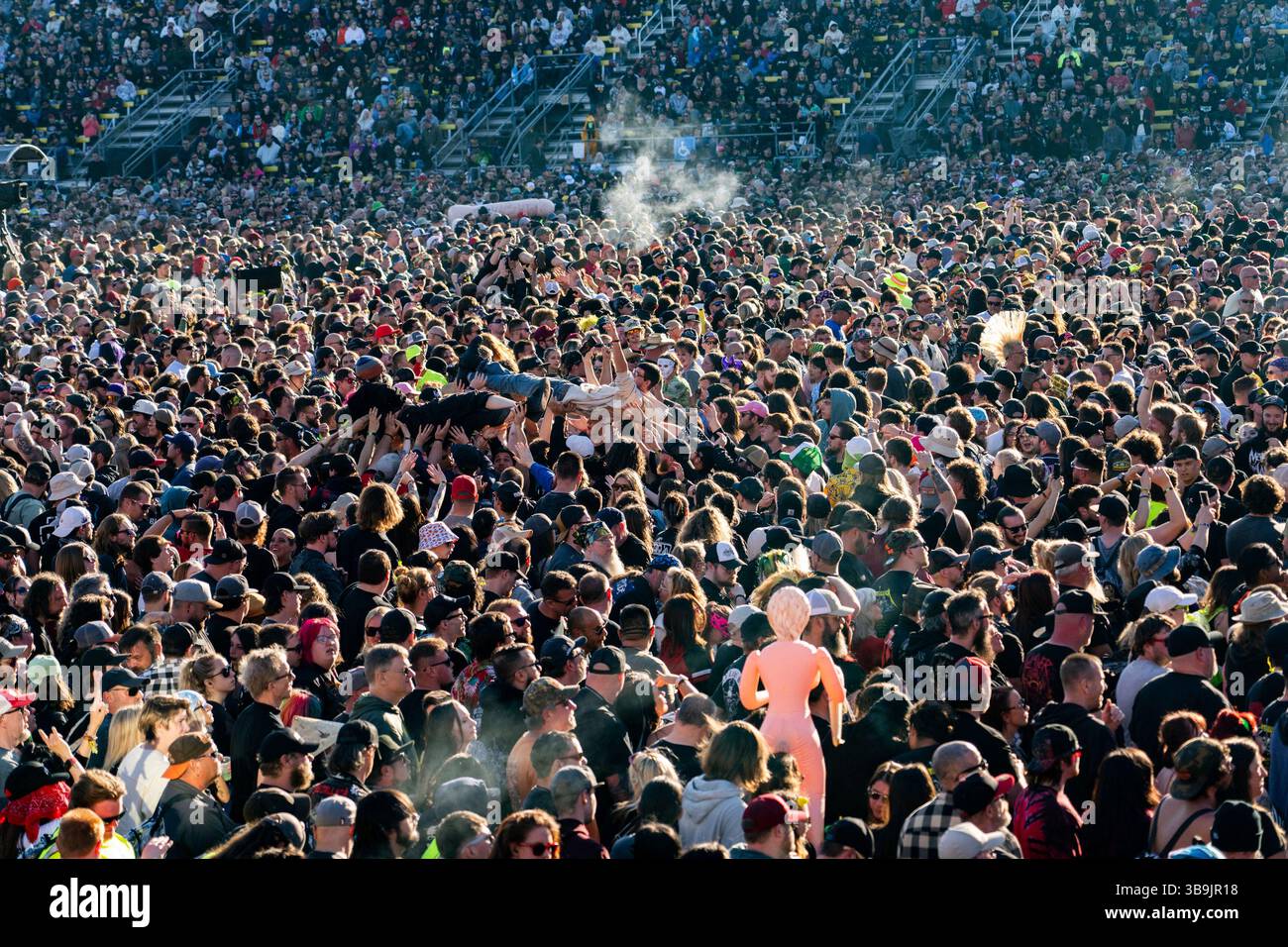 Festivalgoers are seen during Sonic Temple Art and Music Festival on ...