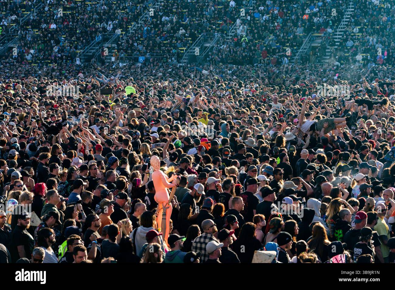 Festivalgoers are seen during Sonic Temple Art and Music Festival on ...