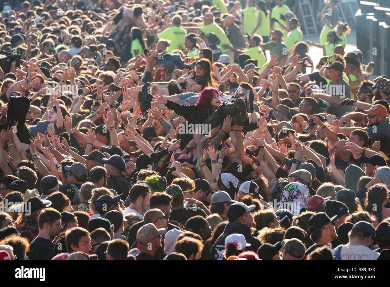 Festivalgoers are seen during Sonic Temple Art and Music Festival on ...