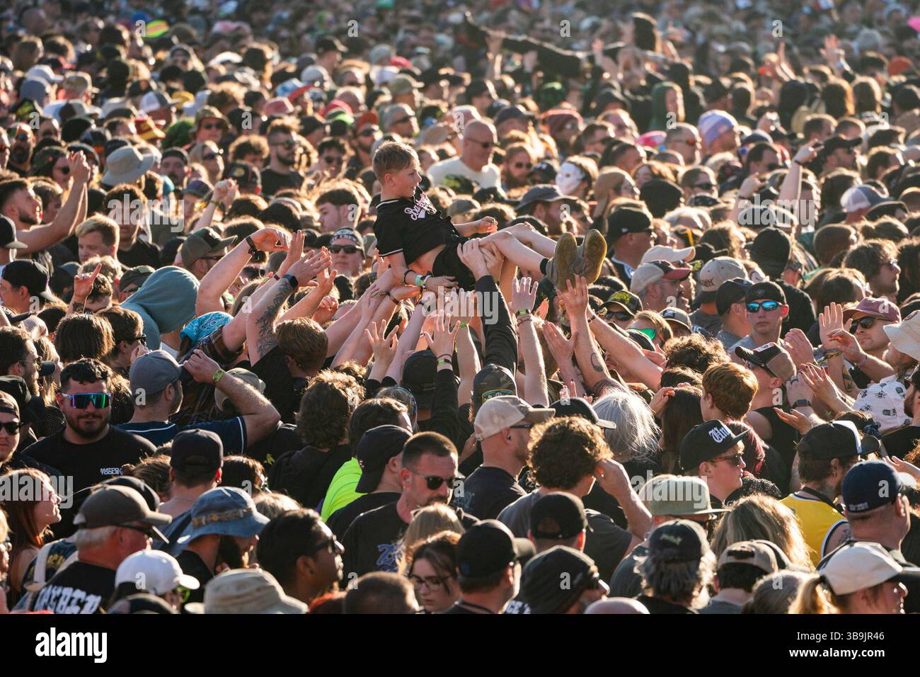 Festivalgoers are seen during Sonic Temple Art and Music Festival on ...
