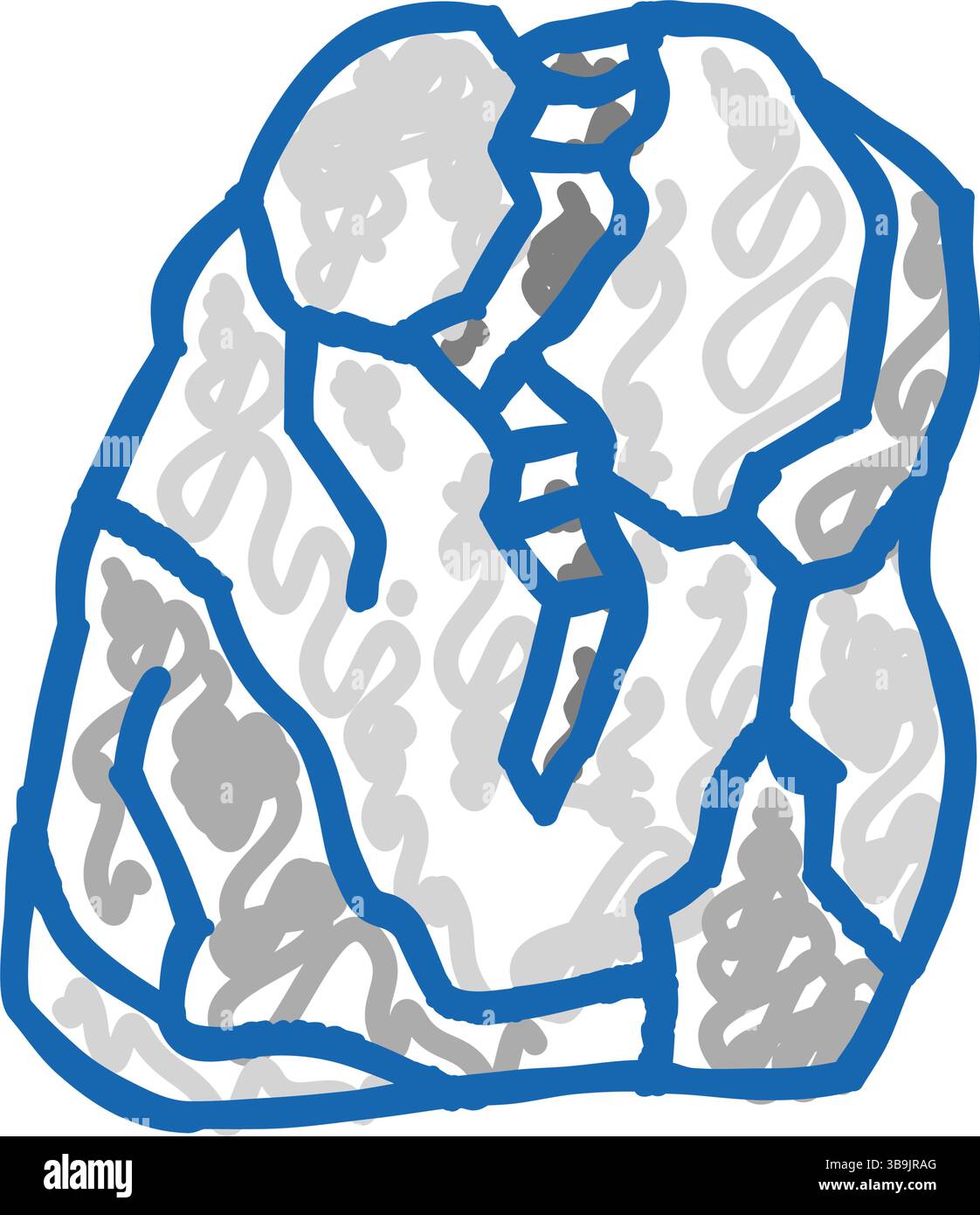 splitting rock fracture icon doodle illustration Stock Vector Image ...