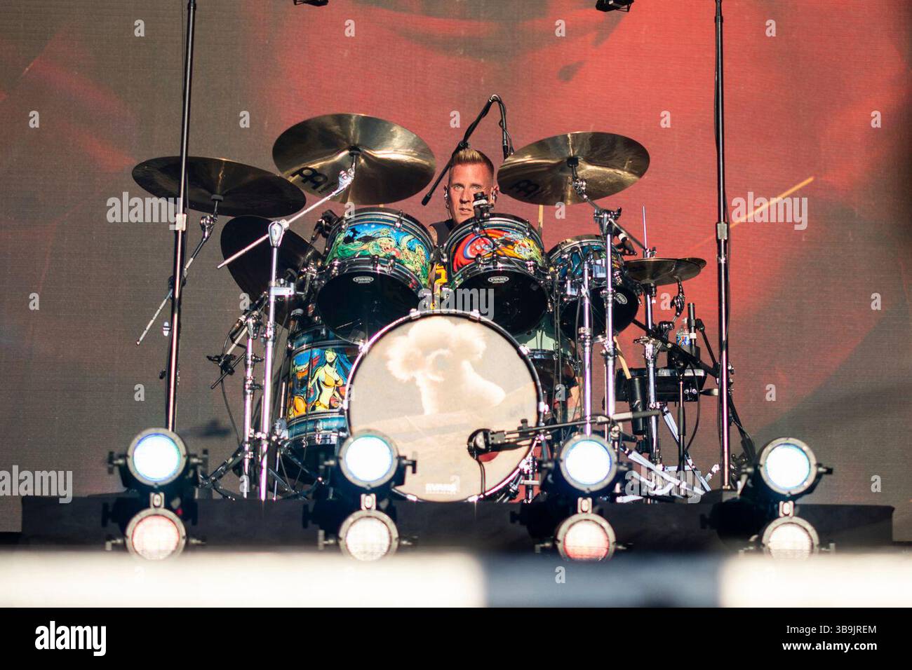 Brann Dailor of Mastodon performs during Sonic Temple Art and Music ...