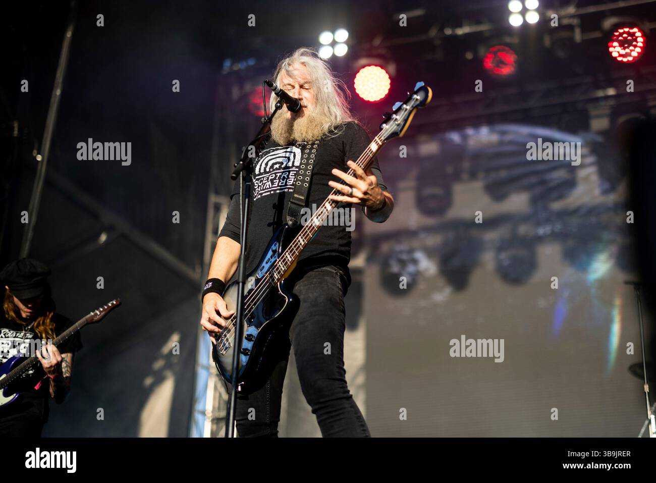 Troy Sanders of Mastodon performs during Sonic Temple Art and Music ...