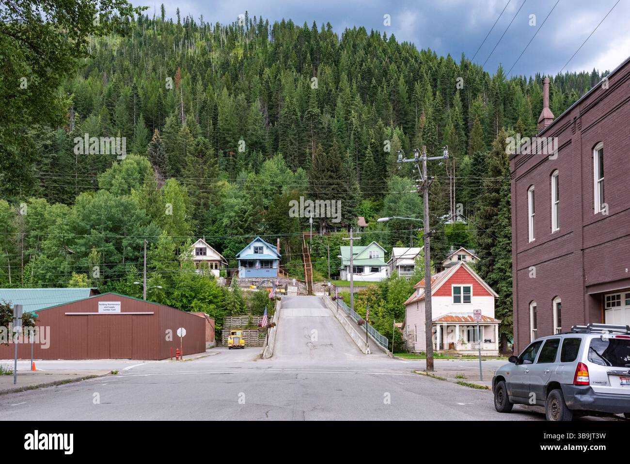 Historic Wallace, Idaho, which is one of only four cities in the United ...