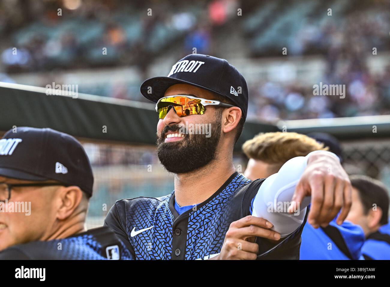 DETROIT, MI - MAY 09: Detroit Tigers outfielder Riley Greene (31) in ...