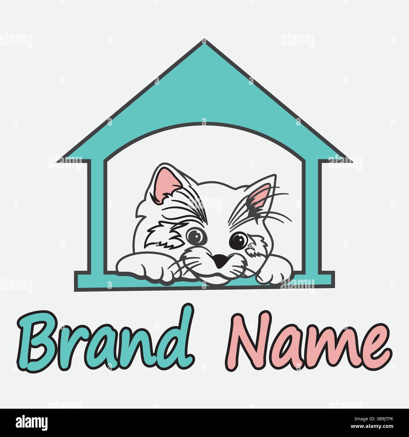 Cat logo vector illustrations design Stock Vector Image & Art - Alamy