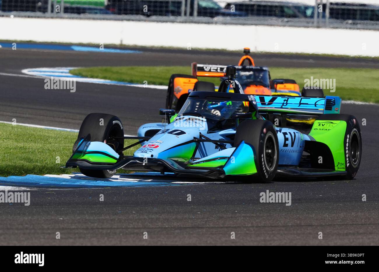 INDIANAPOLIS, IN - MAY 9: IndyCar driver Devlin DeFrancesco (30) drives ...