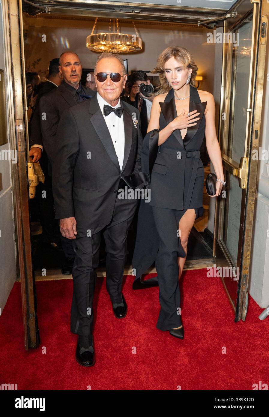 New York - May 5, 2025: Designer Michael Kors and Suki Waterhouse ...