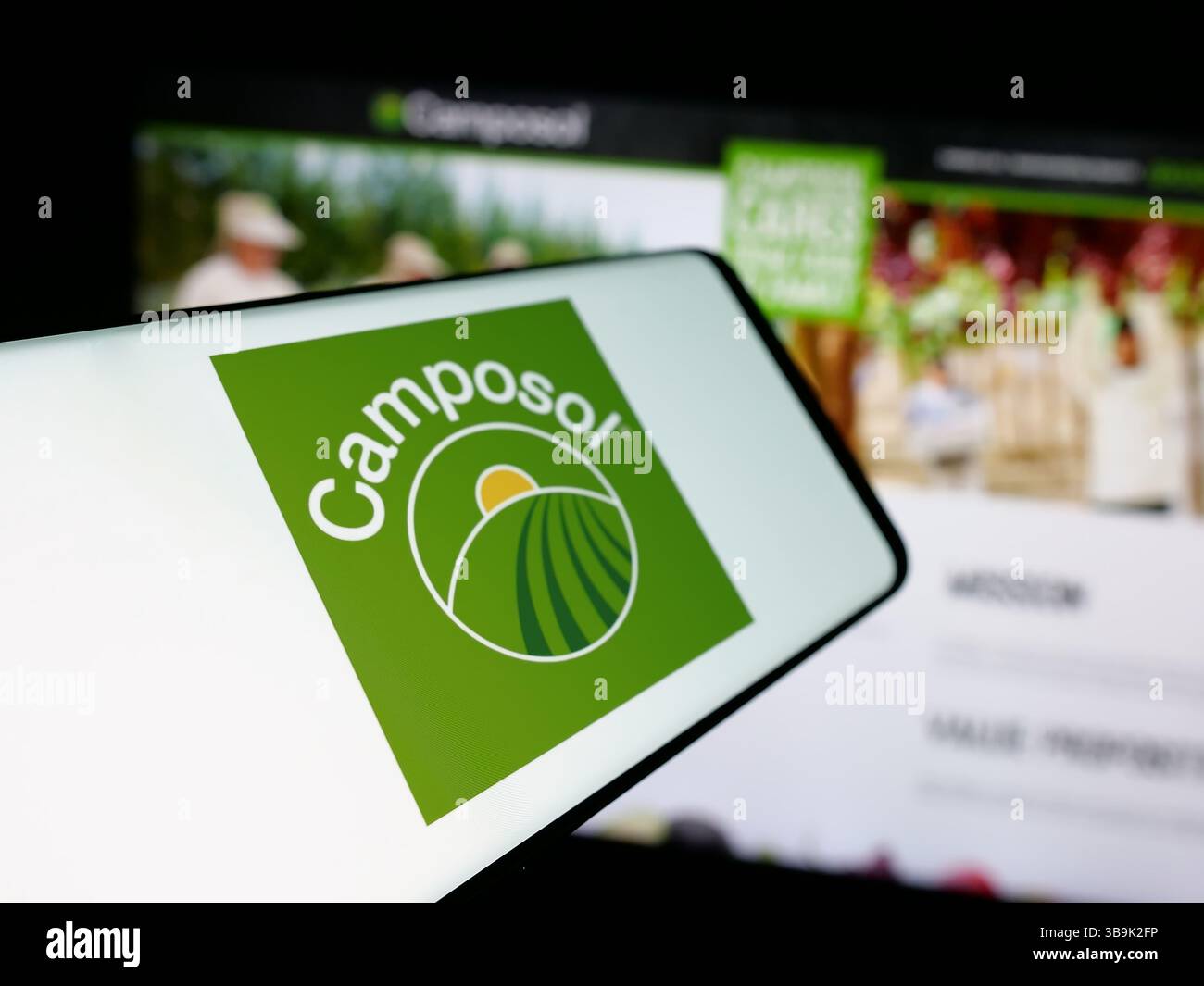 In this photo illustration, a smartphone with the logo of Peruvian ...