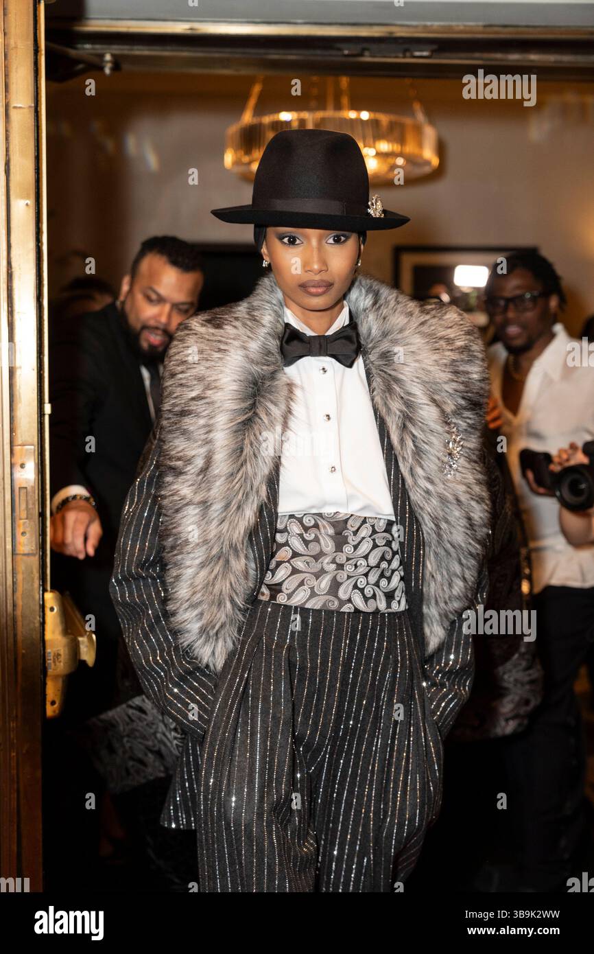 New York - May 5, 2025: Ugbad Abdi wearing dress by Michael Kors ...