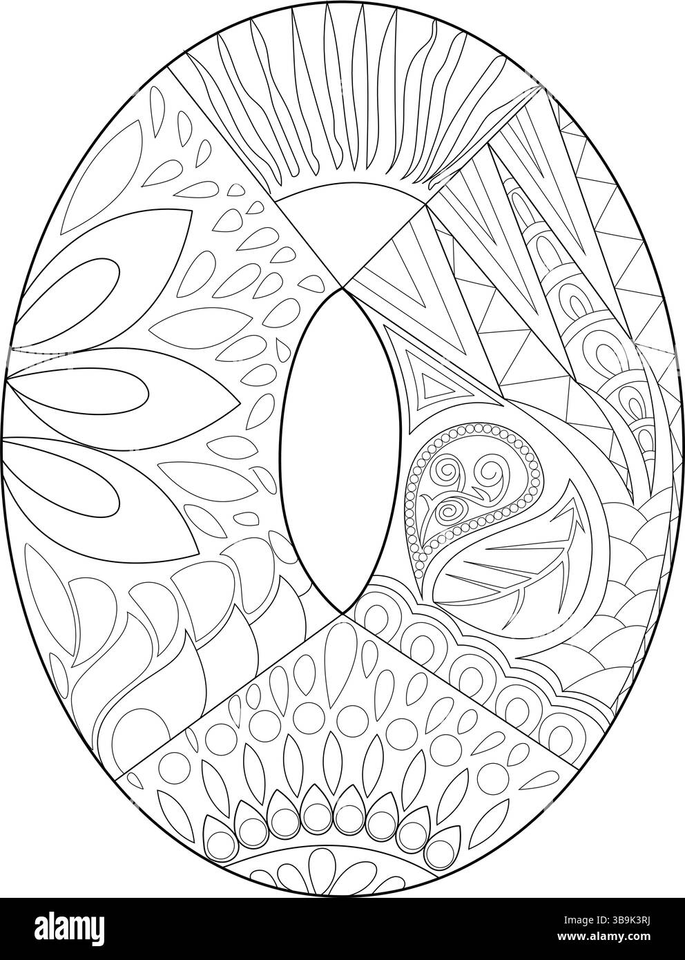 Zentangle alphabet vector hi-res stock photography and images - Alamy
