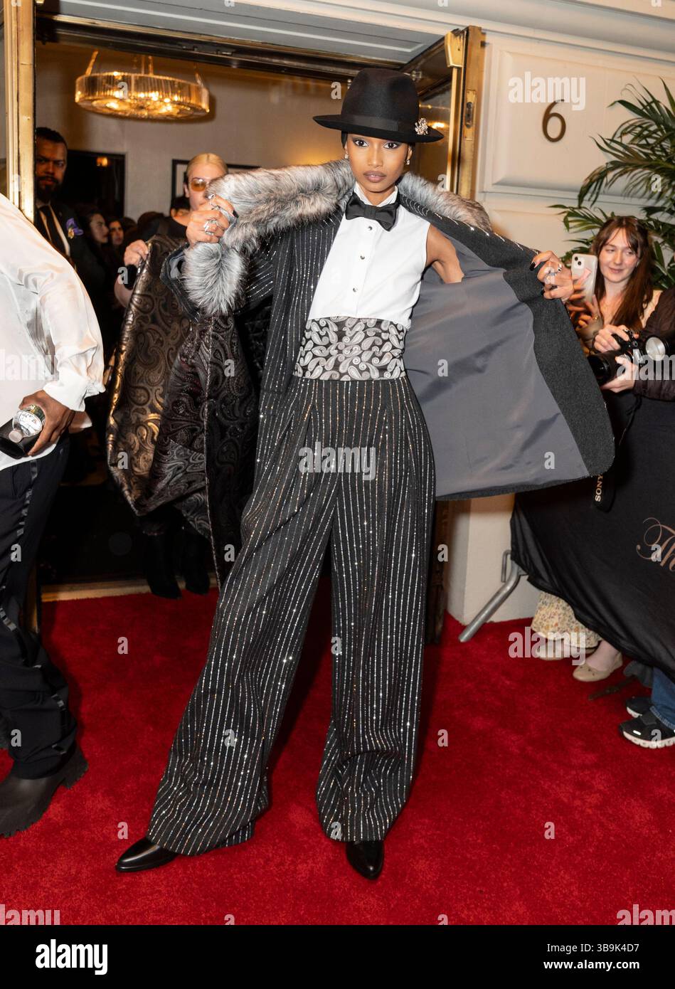 New York - May 5, 2025: Ugbad Abdi wearing dress by Michael Kors ...