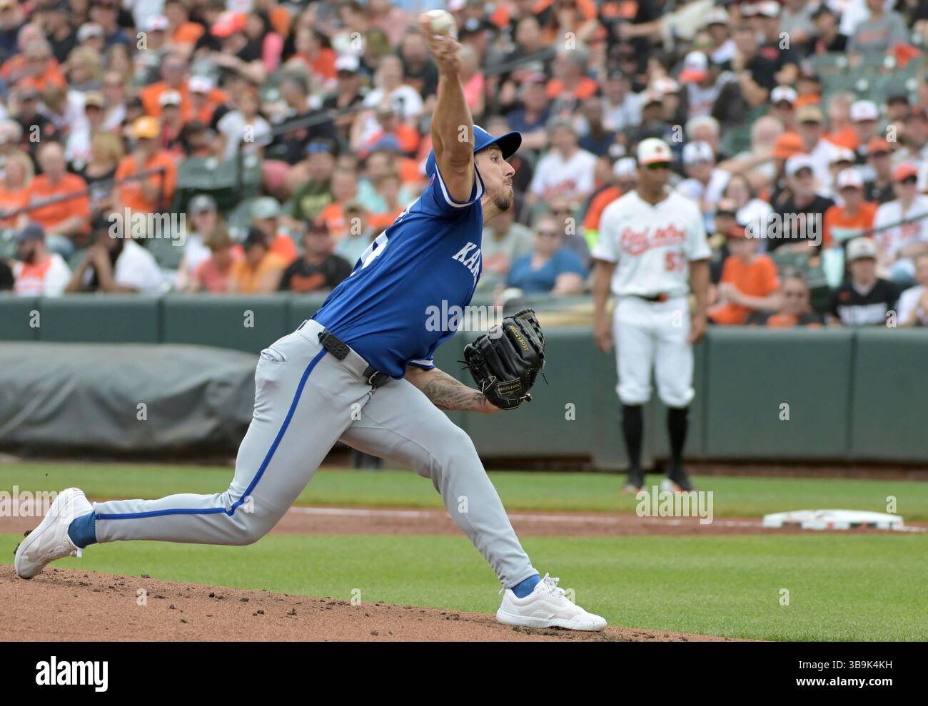 BALTIMORE, MD - MAY 04: Kansas City Royals starting pitcher Michael ...