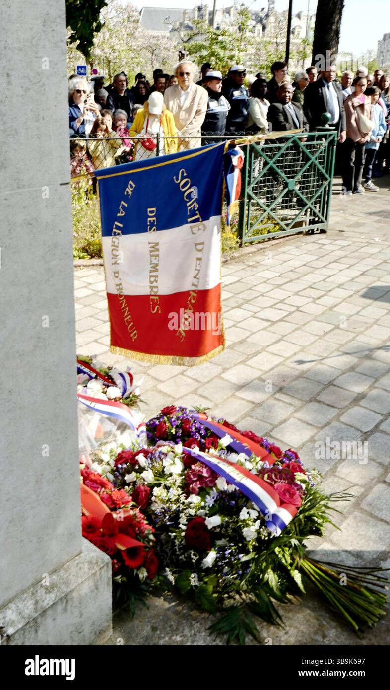 Paris, France. 08th May, 2025. Ceremony to commemorate the armistice of ...