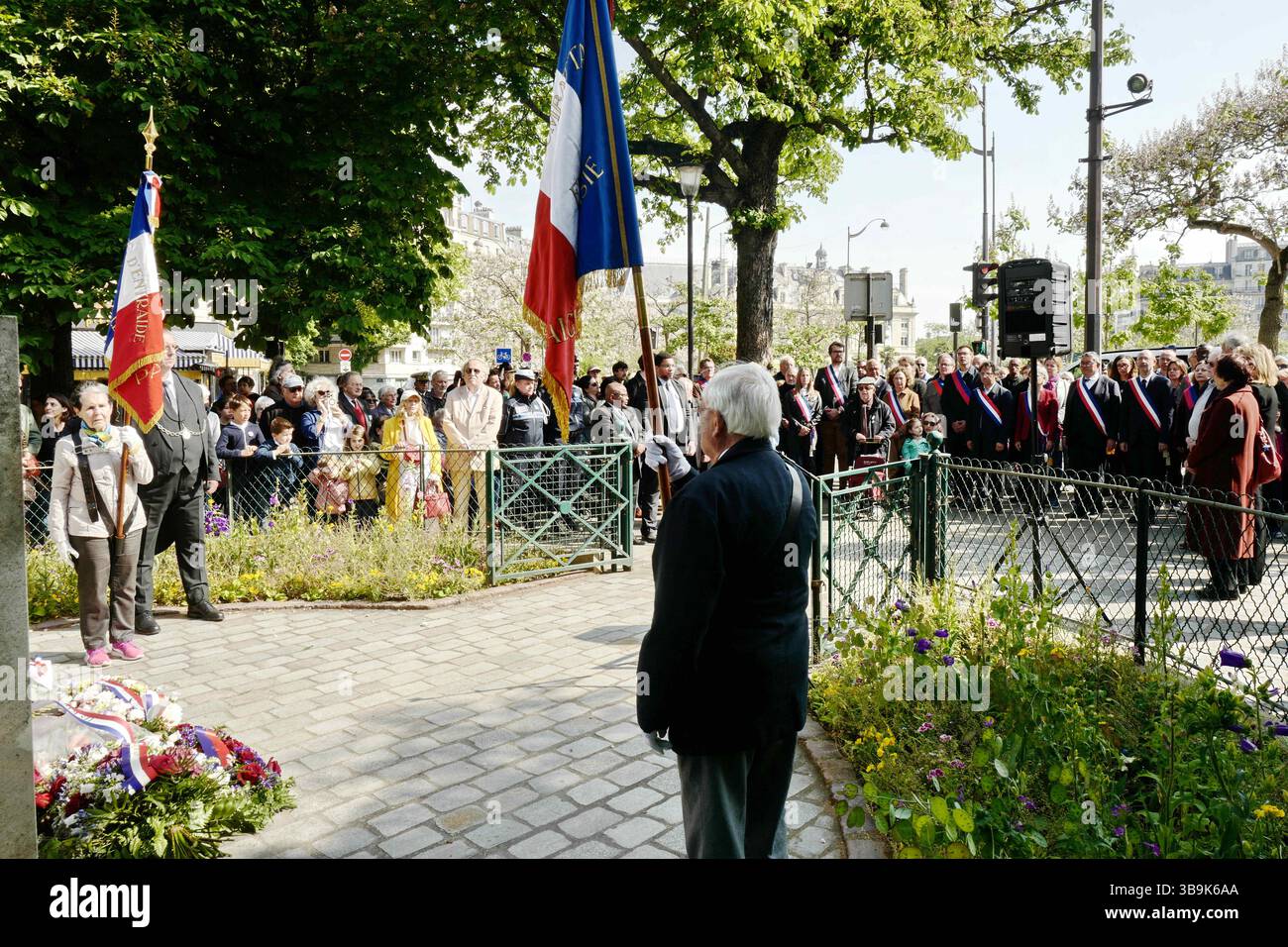 Paris, France. 08th May, 2025. Ceremony to commemorate the armistice of ...