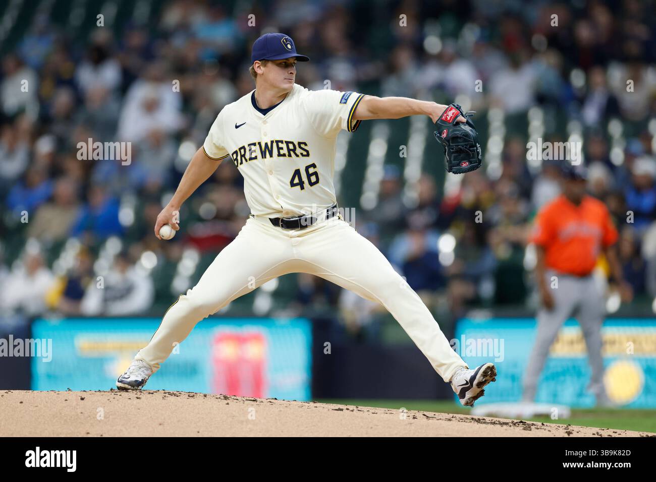 MILWAUKEE, WI - MAY 07: Milwaukee Brewers pitcher Quinn Priester (46 ...