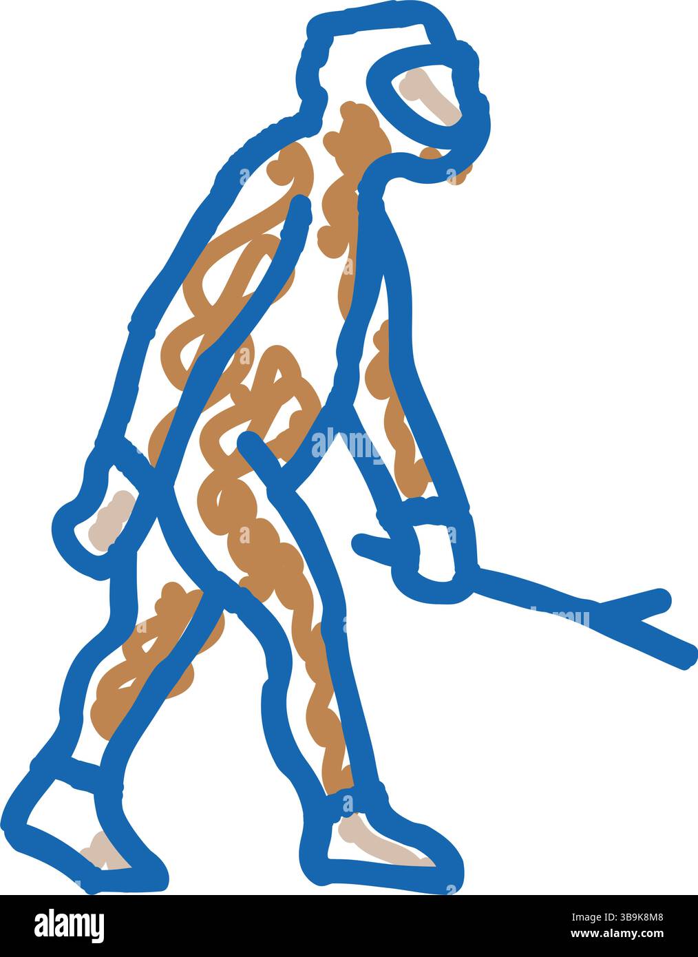 Homo Erectus Human Evolution Icon Doodle Illustration Stock Vector 6488