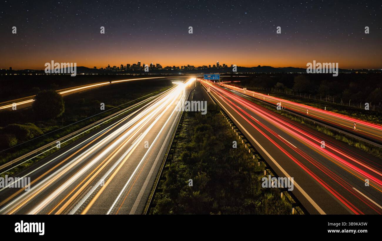 Traffic on the Highway - Travel - Background - Line - Ecology - Long ...