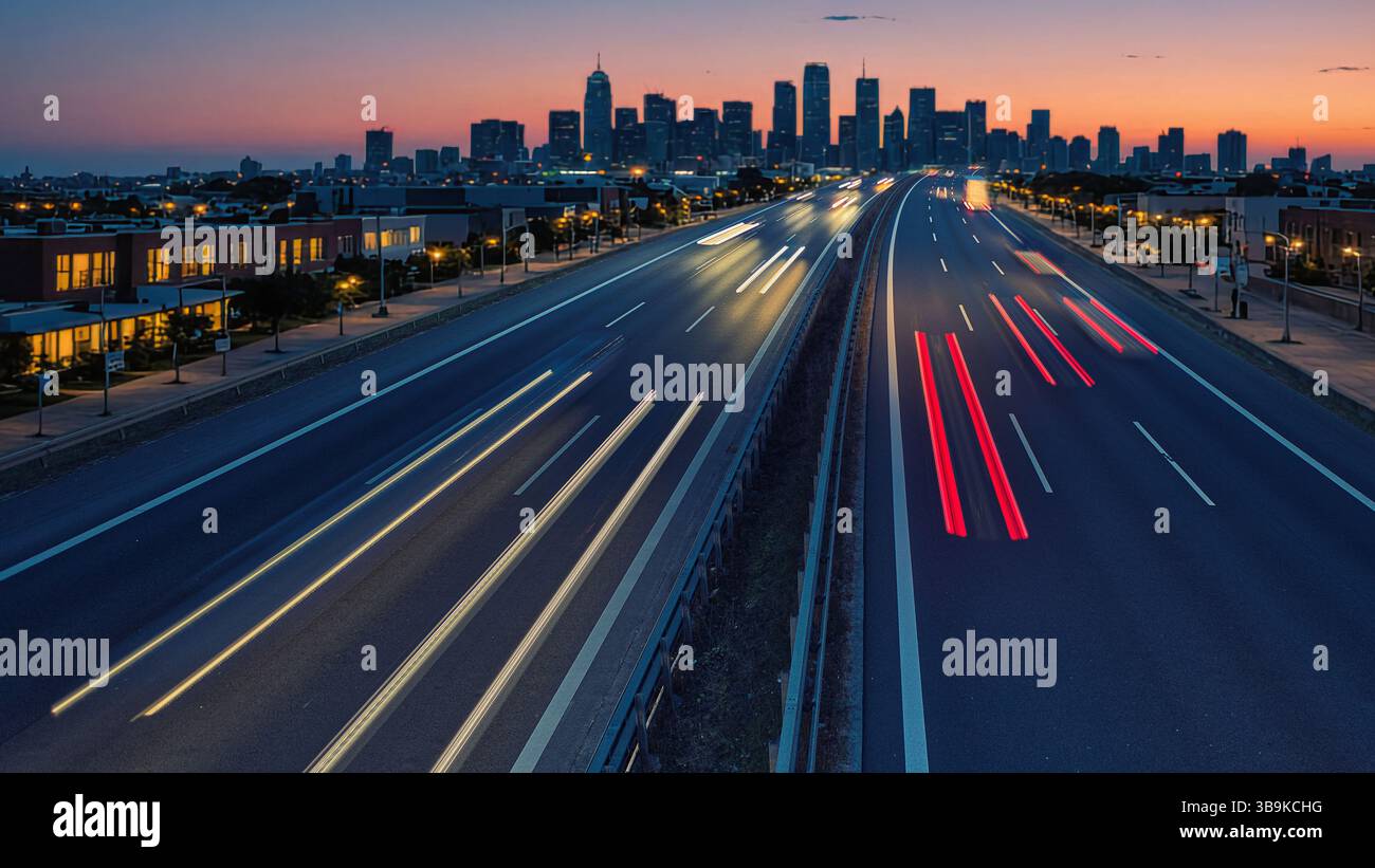 Traffic on the Highway - Travel - Background - Line - Ecology - Long ...