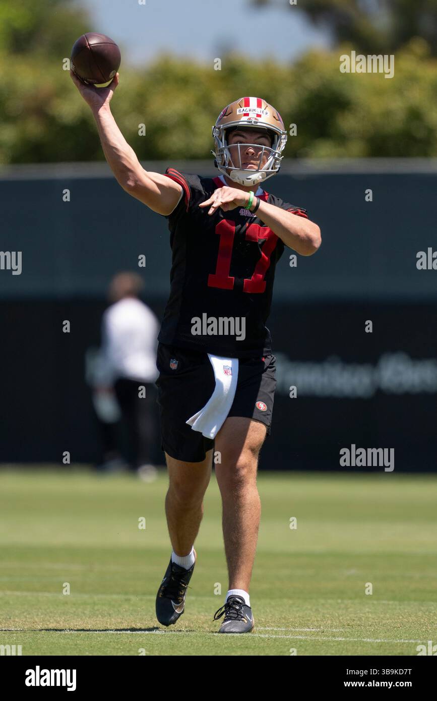 May 9, 2025; Santa Clara, CA, USA; San Francisco 49ers quarterback Hank ...