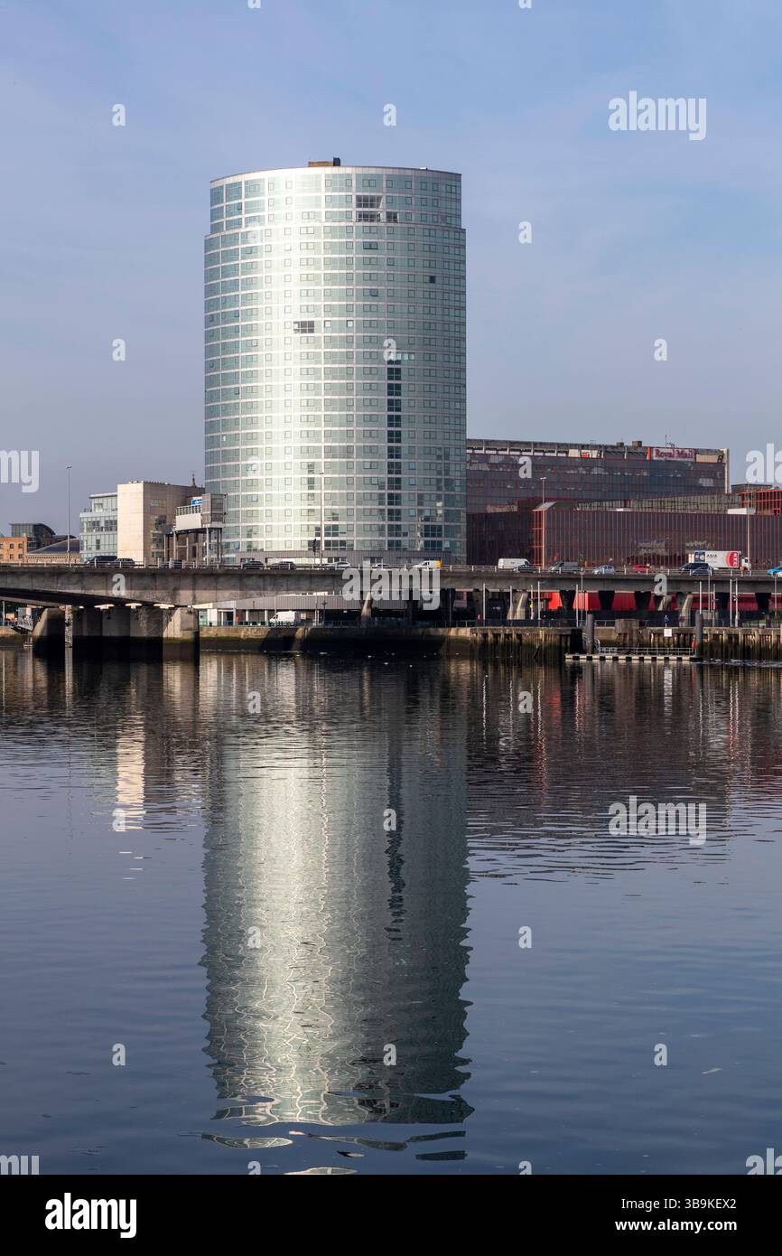 The Obel Tower and River Lagan, Belfast Stock Photo - Alamy