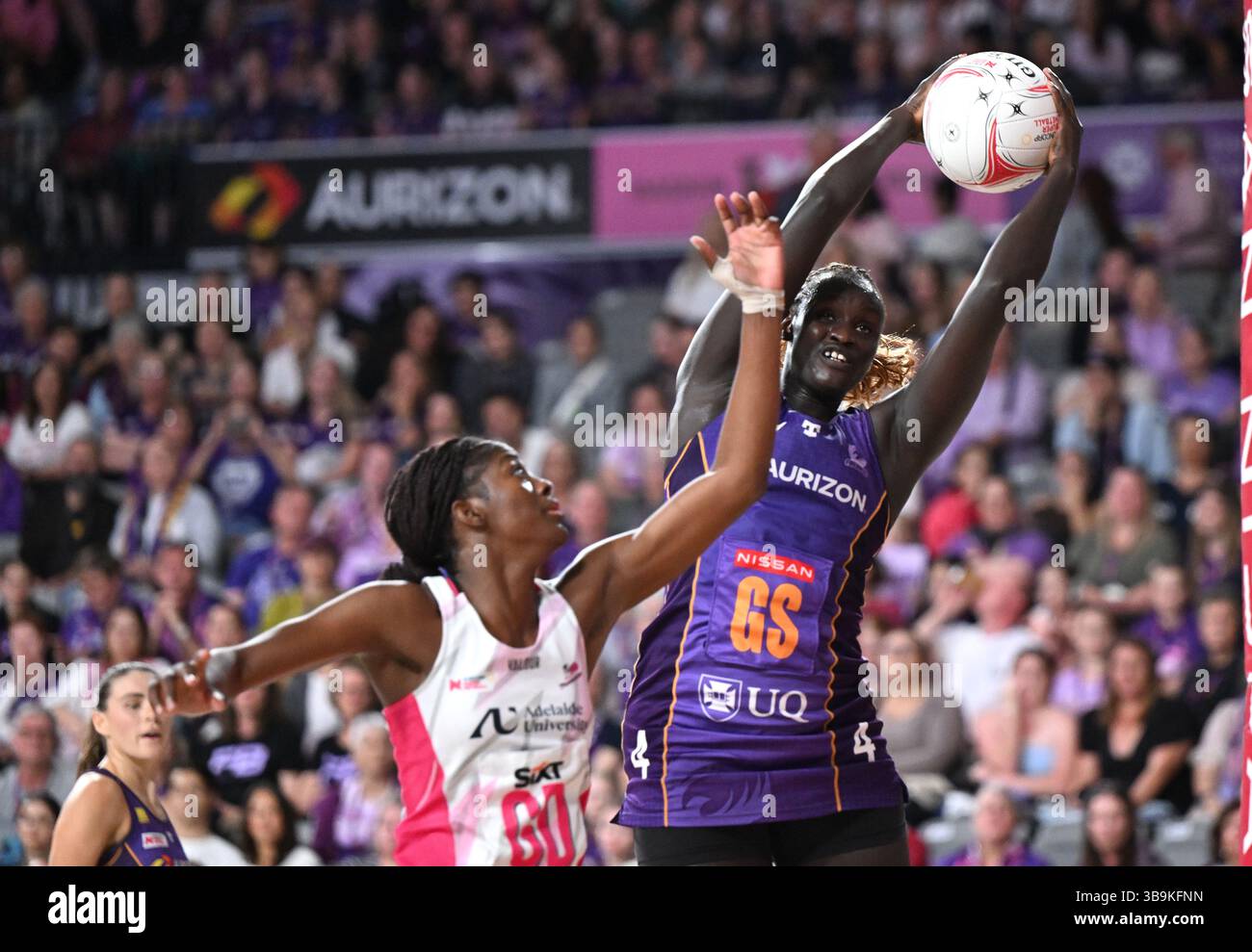 Brisbane, Australia. 10th May, 2025. Mary Cholhok (right) of the ...