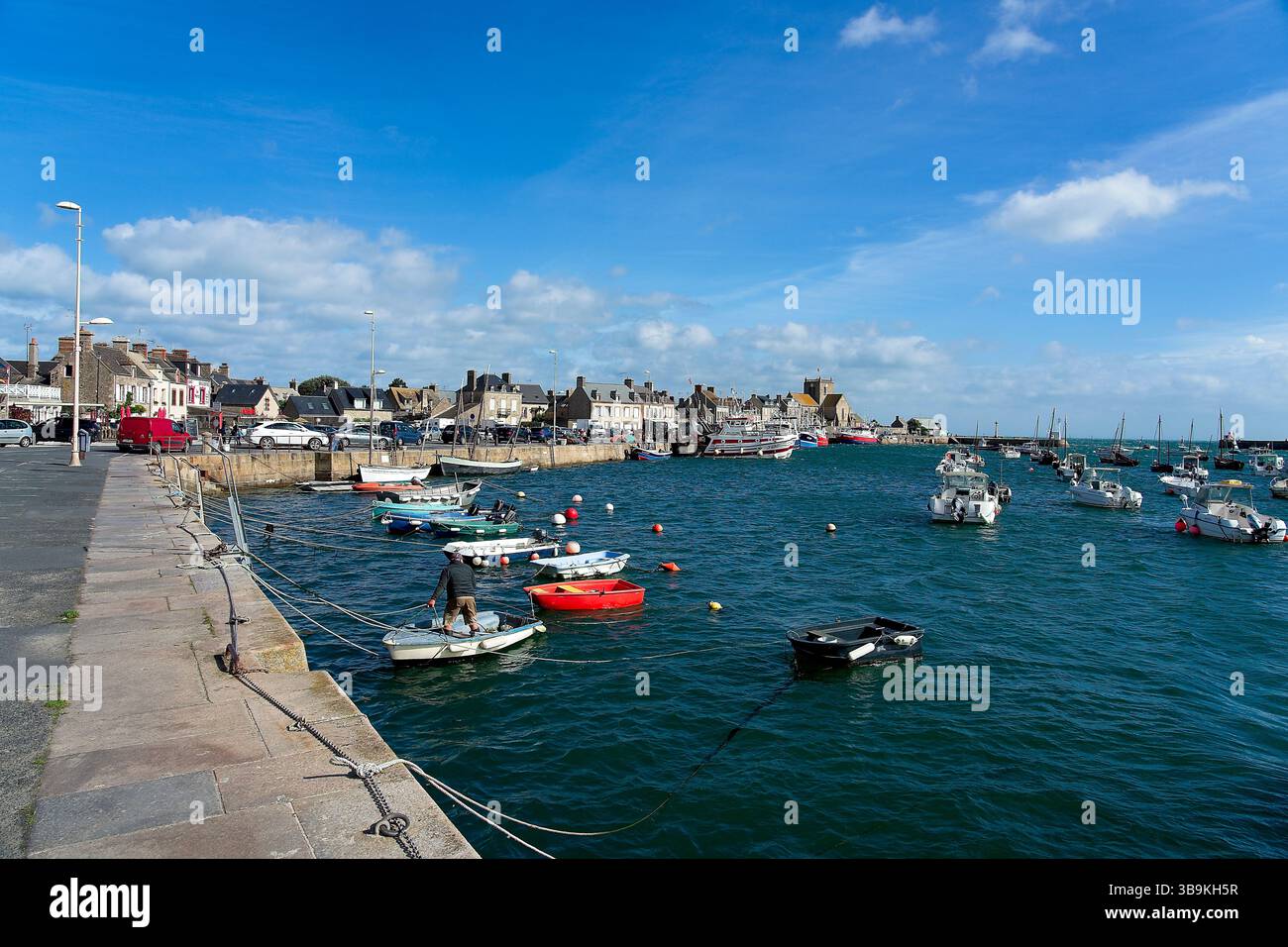Barfleur France - 20 September 2023 - Harbour of of the picturesque ...