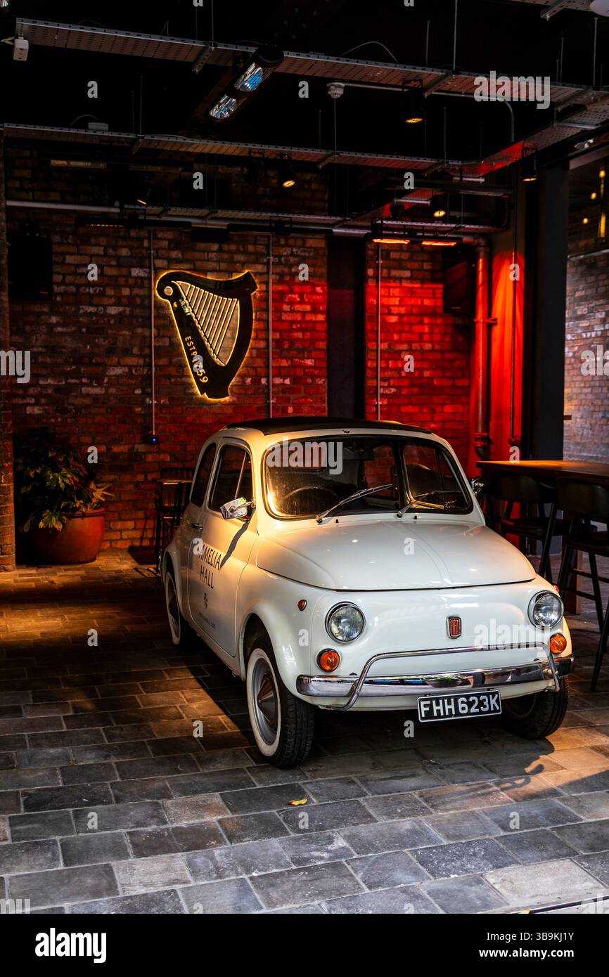 Classic Fiat 500 used to promote the Amelia Hall Restaurant in Belfast ...