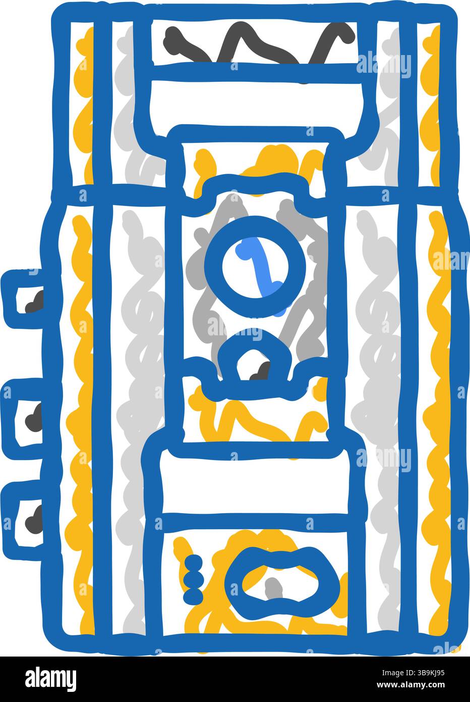 surveyor civil engineer icon doodle illustration Stock Vector Image ...