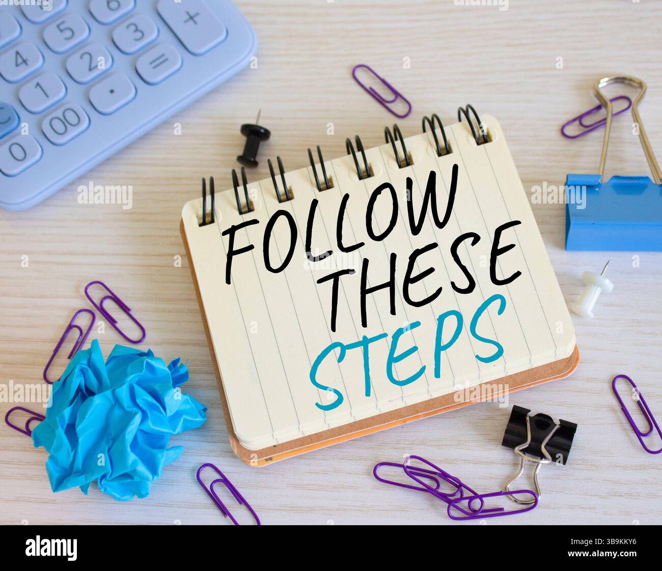 Follow these steps symbol. Concept words Follow these steps on white ...