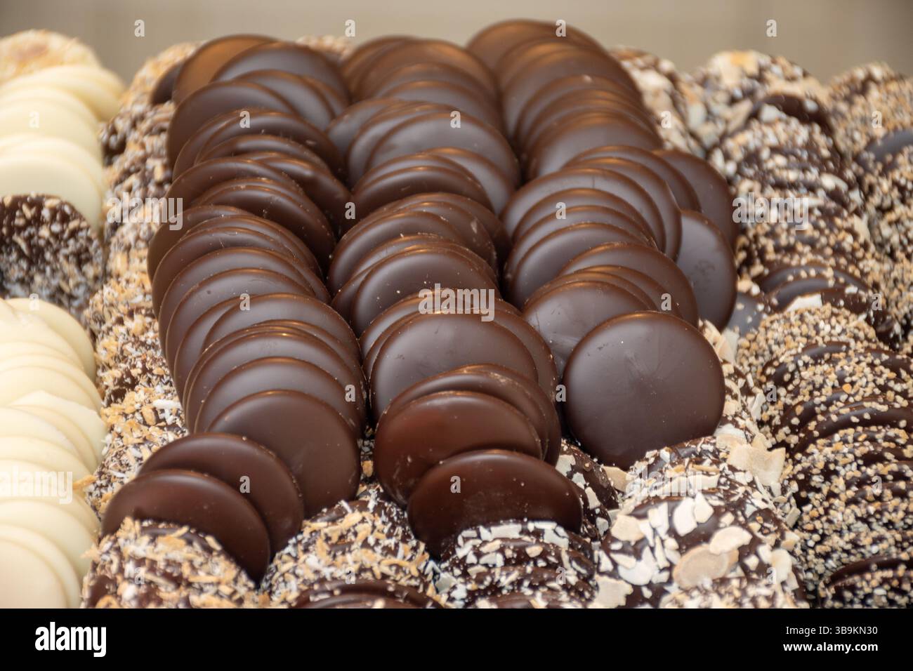 Famous Belgian handmade with no palm oil added chocolate candies on ...