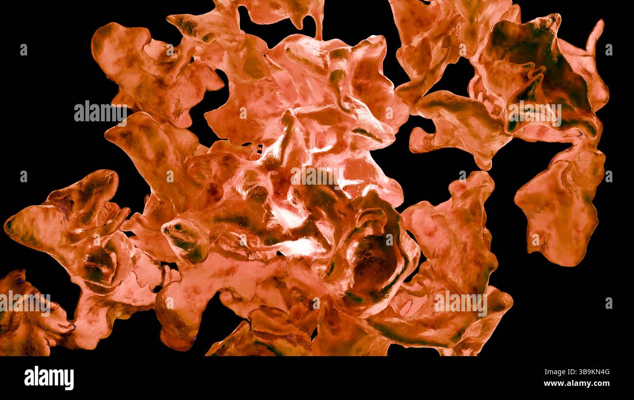 Weight loss process. fat burn in human tissue, Adipose connective ...